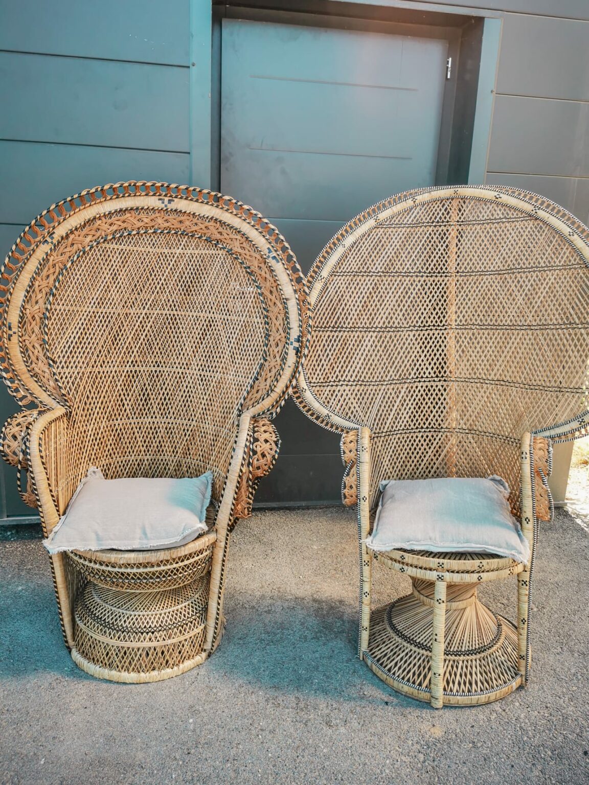 Fauteuils Emmanuelle bohème (la paire) - L'Instant Idéal location de ...